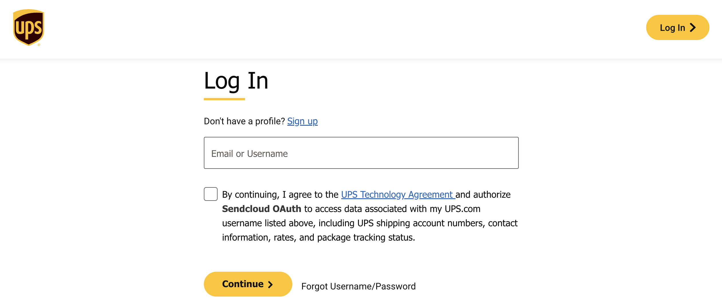 UPS contract activation – Sendcloud Help Center